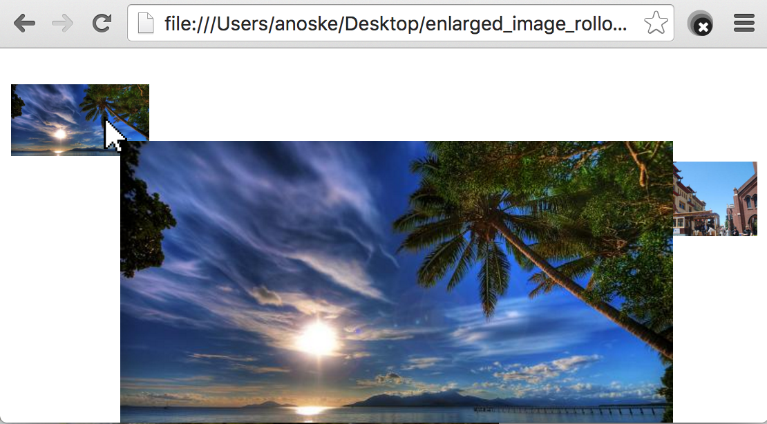 JavaScript Enlarged Image Rollover NoskeWiki